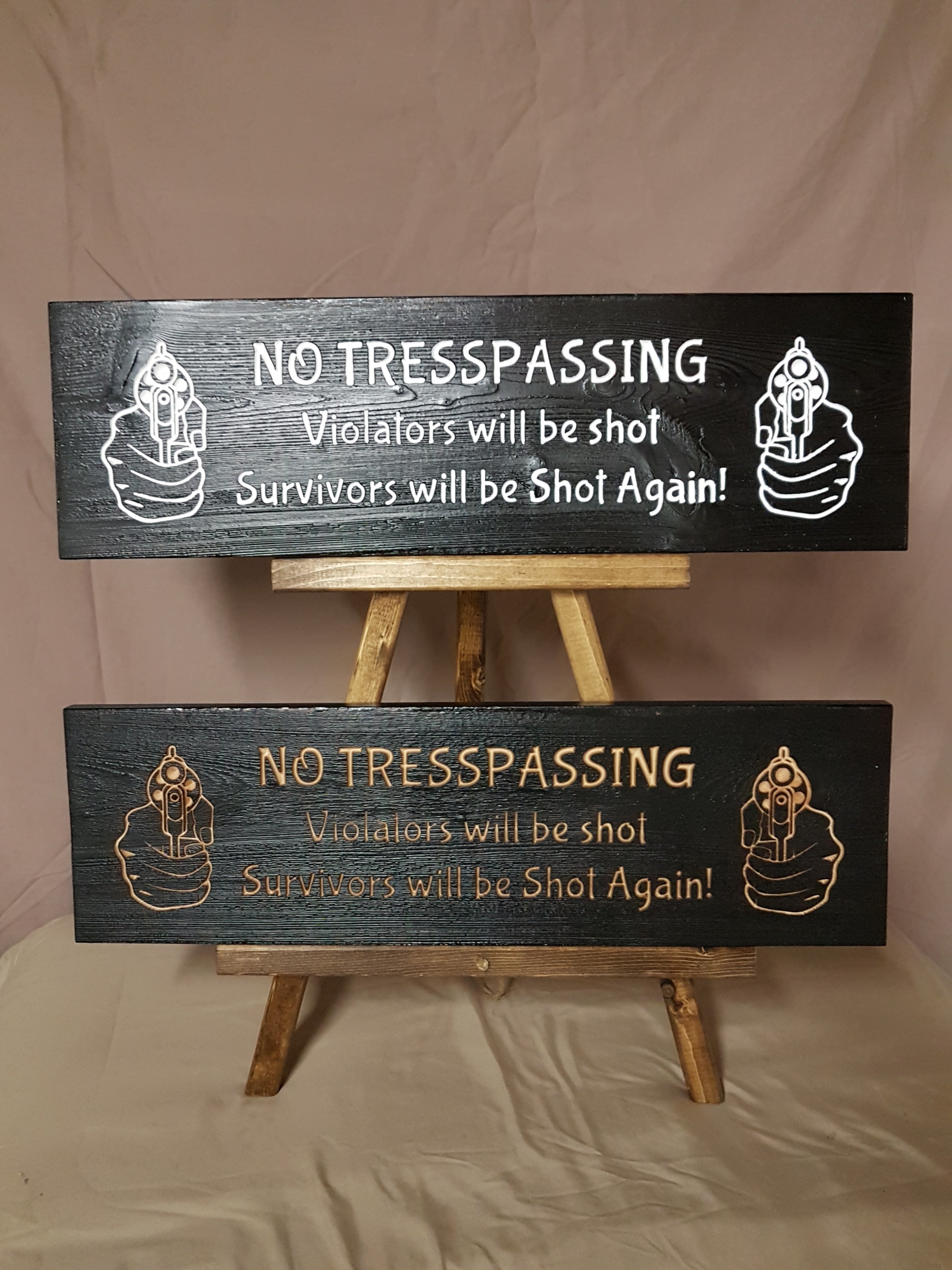 Novelty Revolver Signs – Aspenridge Woodworking